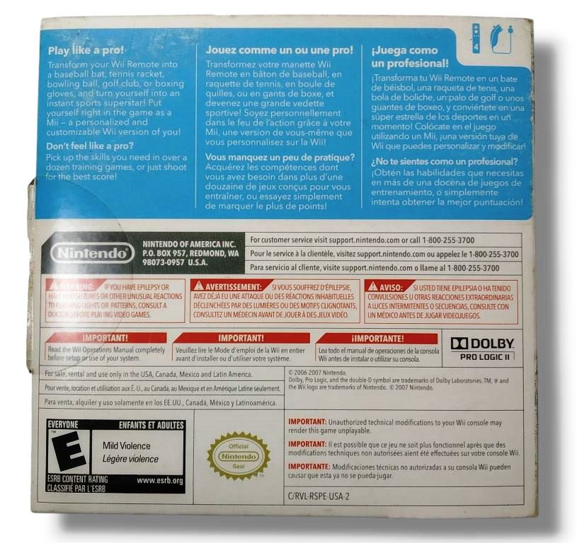 Jogo Wii Sports Original - Wii - Sebo dos Games - Games Antigos e ...