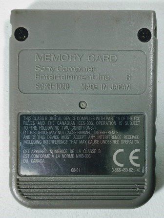 Memory Card original - PS1 One - Sebo dos Games - Games Antigos e ...