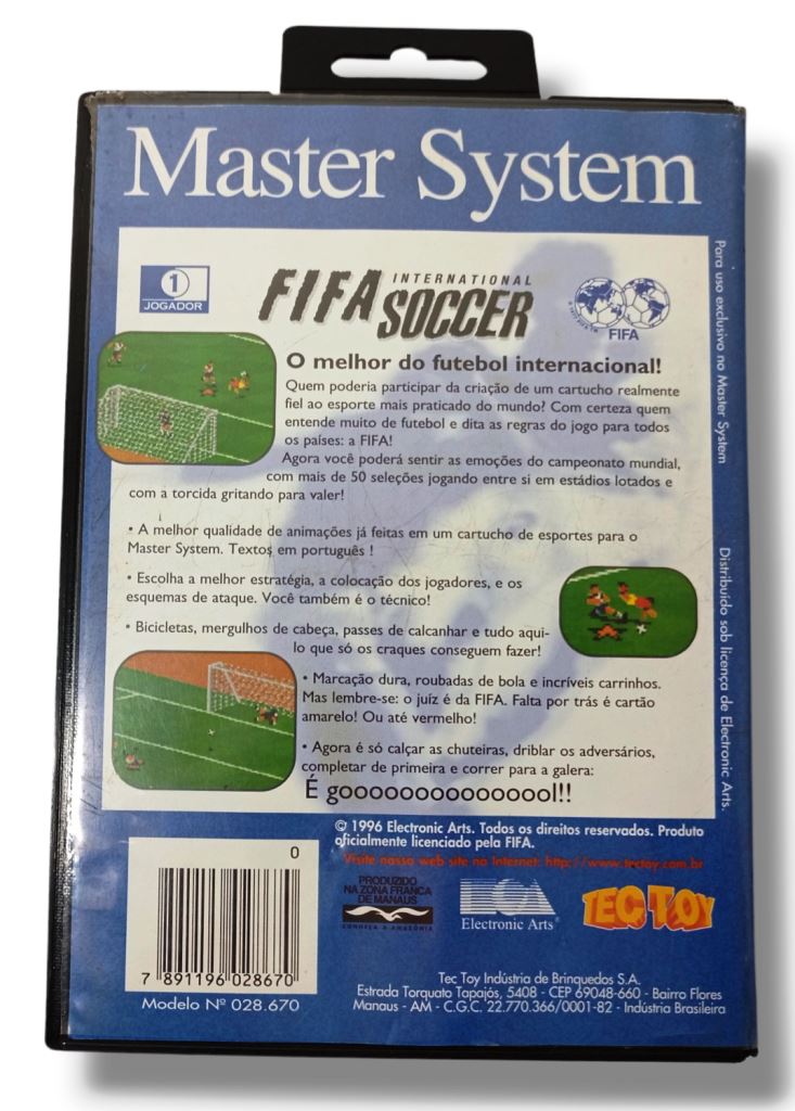 Jogo Fifa Soccer - Master System - Sebo dos Games - Games Antigos e ...