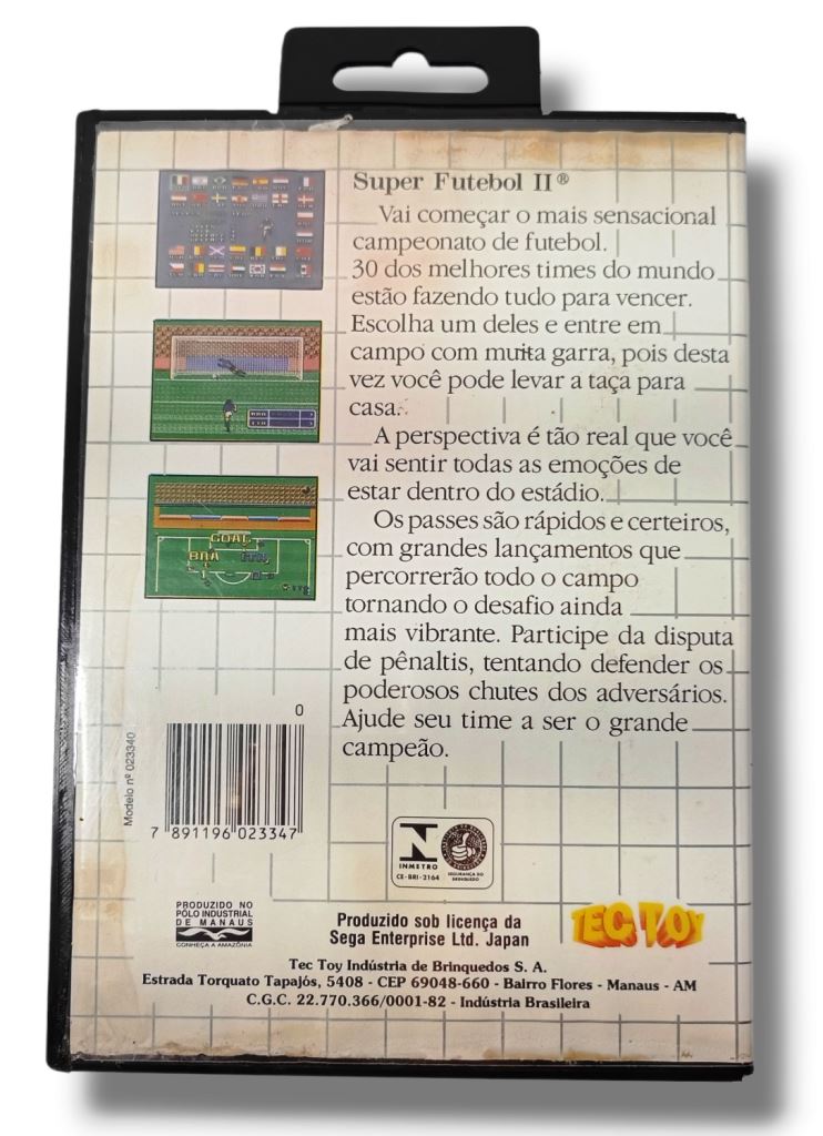 Jogo Super Futebol II - Master System - Sebo dos Games - Games Antigos ...