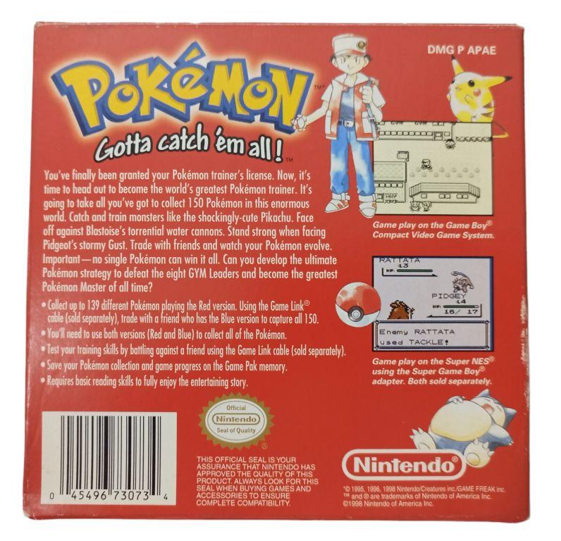 Jogo Pokemon Red Original - GBC - Sebo dos Games - Games Antigos e ...