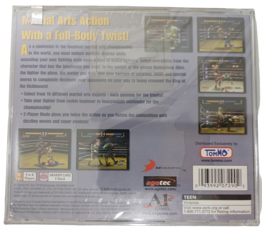 Jogo Kickboxing Original (Lacrado) - PS1 ONE - Sebo dos Games - Games ...