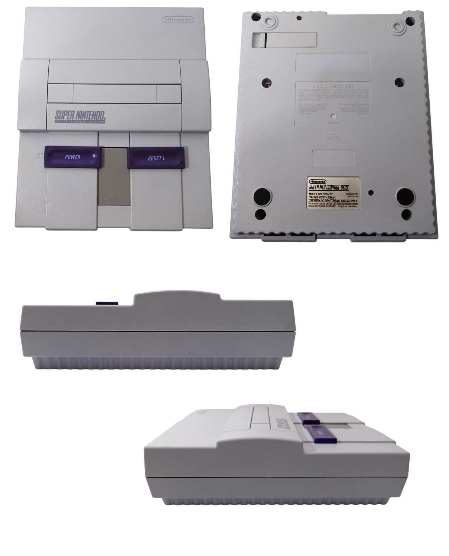 Console Super Nintendo Control Set - SNES - Sebo dos Games - Games Antigos e Usados dos Atari ao ...