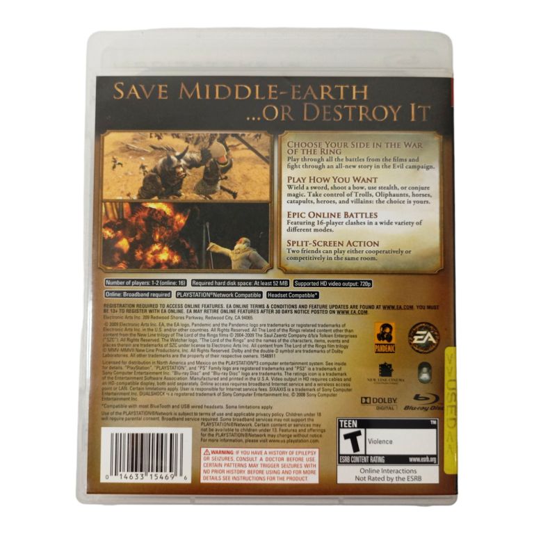 Jogo The Lord of the Rings Conquest - PS3 - Sebo dos Games - Games ...