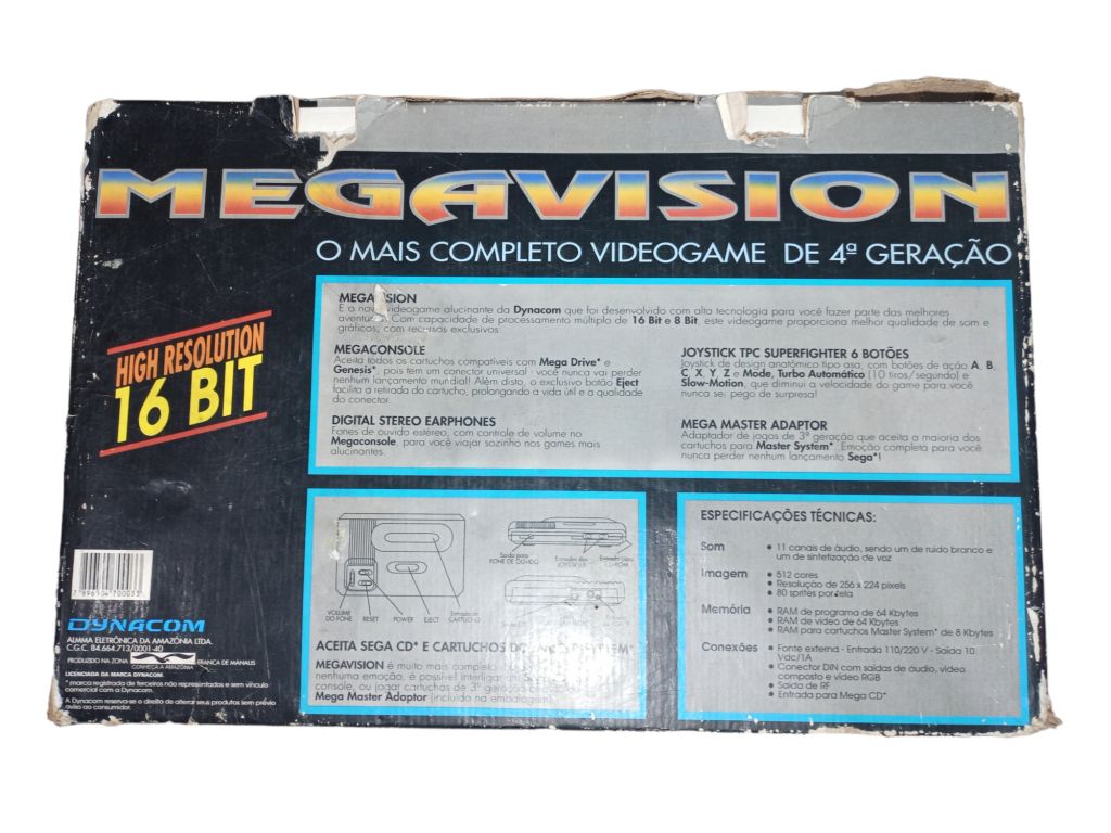 Console Megavision Dynacom - Sebo dos Games - Games Antigos e Usados dos Atari ao PS...