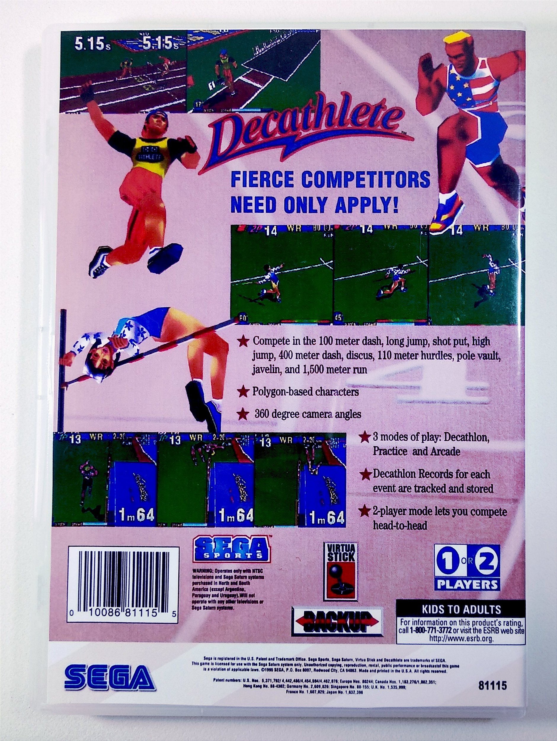 Decathlete Original - Sega Saturn - Sebo dos Games - Games Antigos e ...