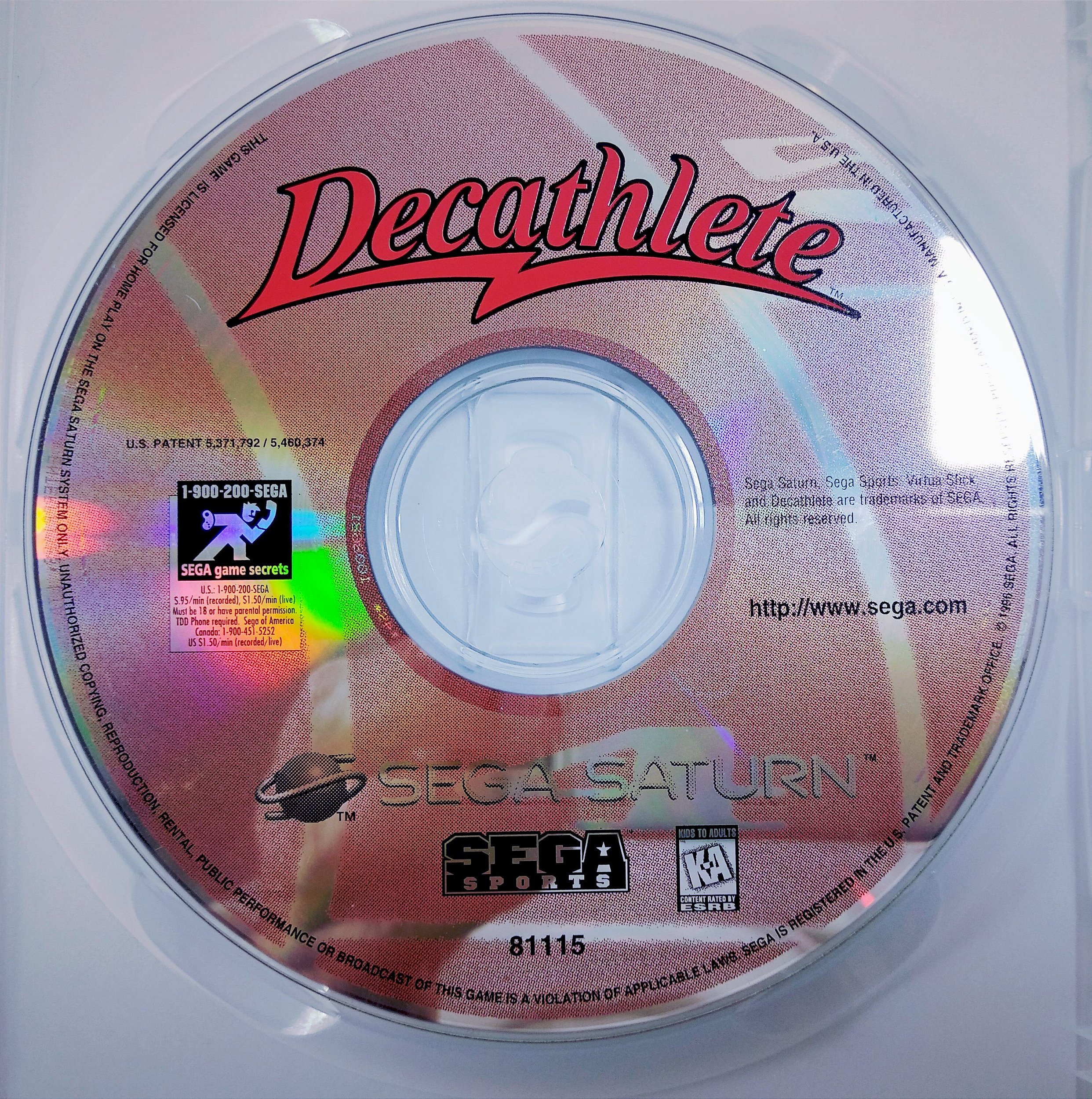 Decathlete Original - Sega Saturn - Sebo dos Games - Games Antigos e Usados dos Atari ao PS...