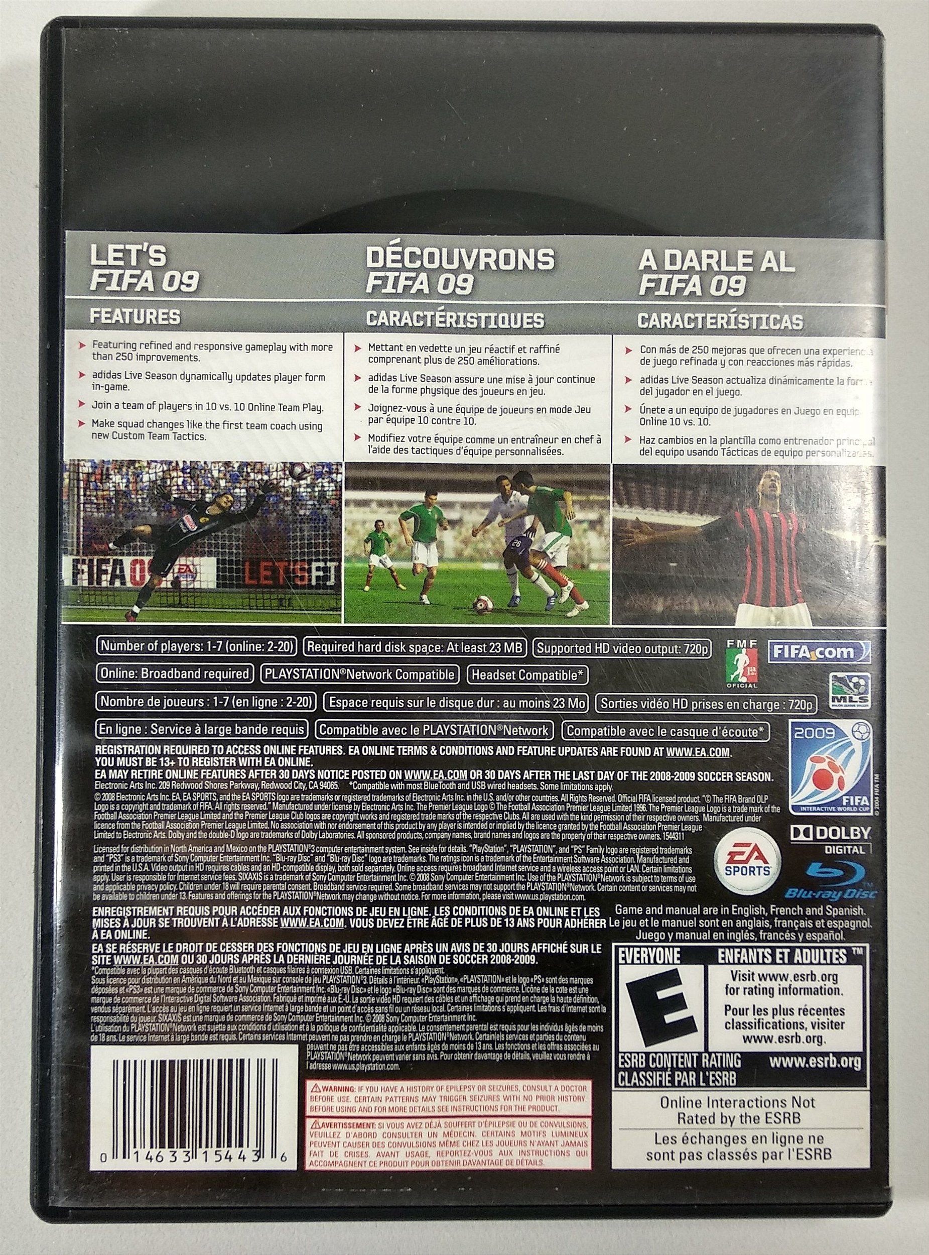 Fifa Soccer 09 - PS3 - Sebo dos Games - Games Antigos e Usados dos ...