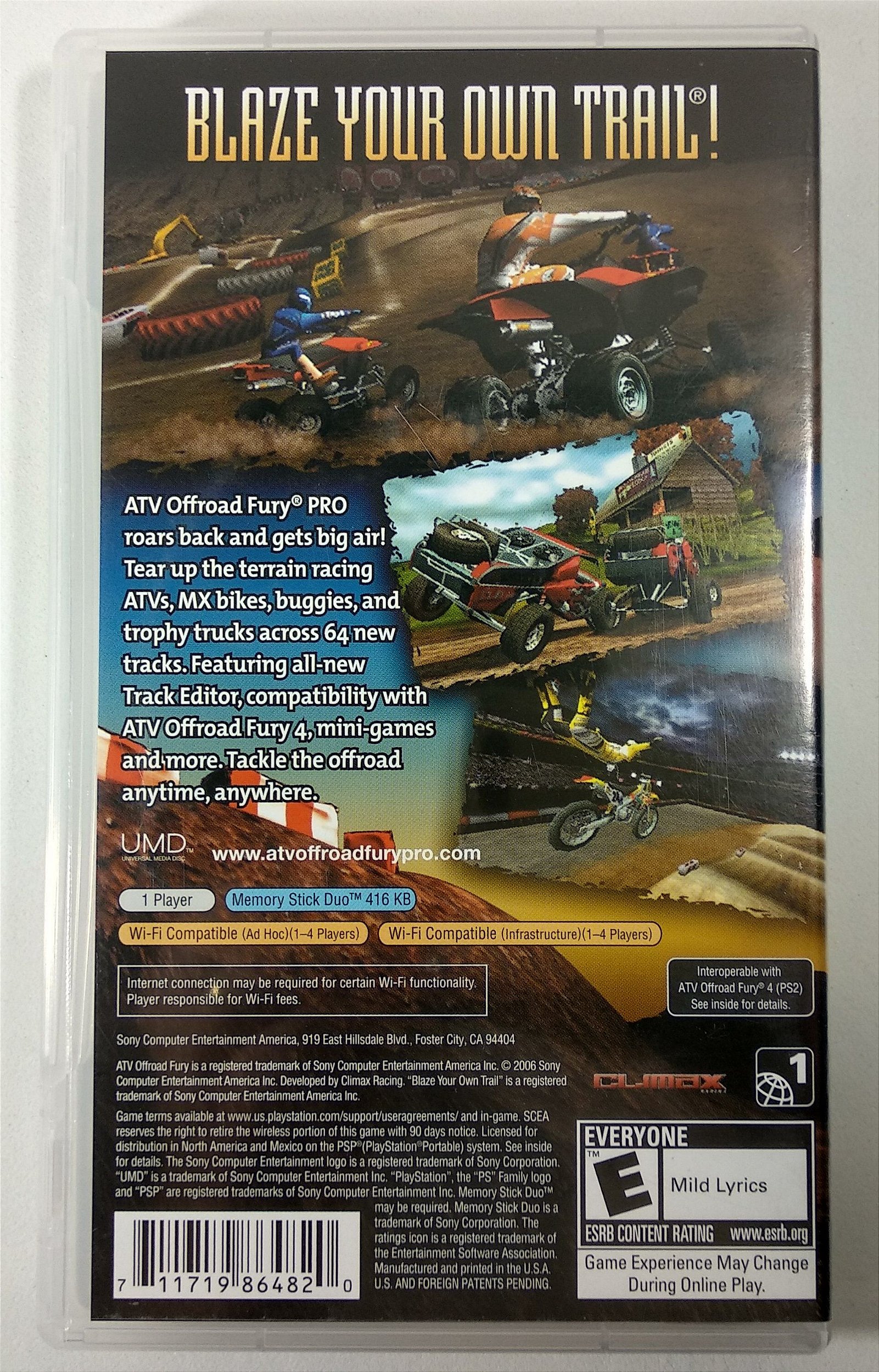 ATV off Road Fury PRO Original - PSP - Sebo dos Games - Games Antigos e ...