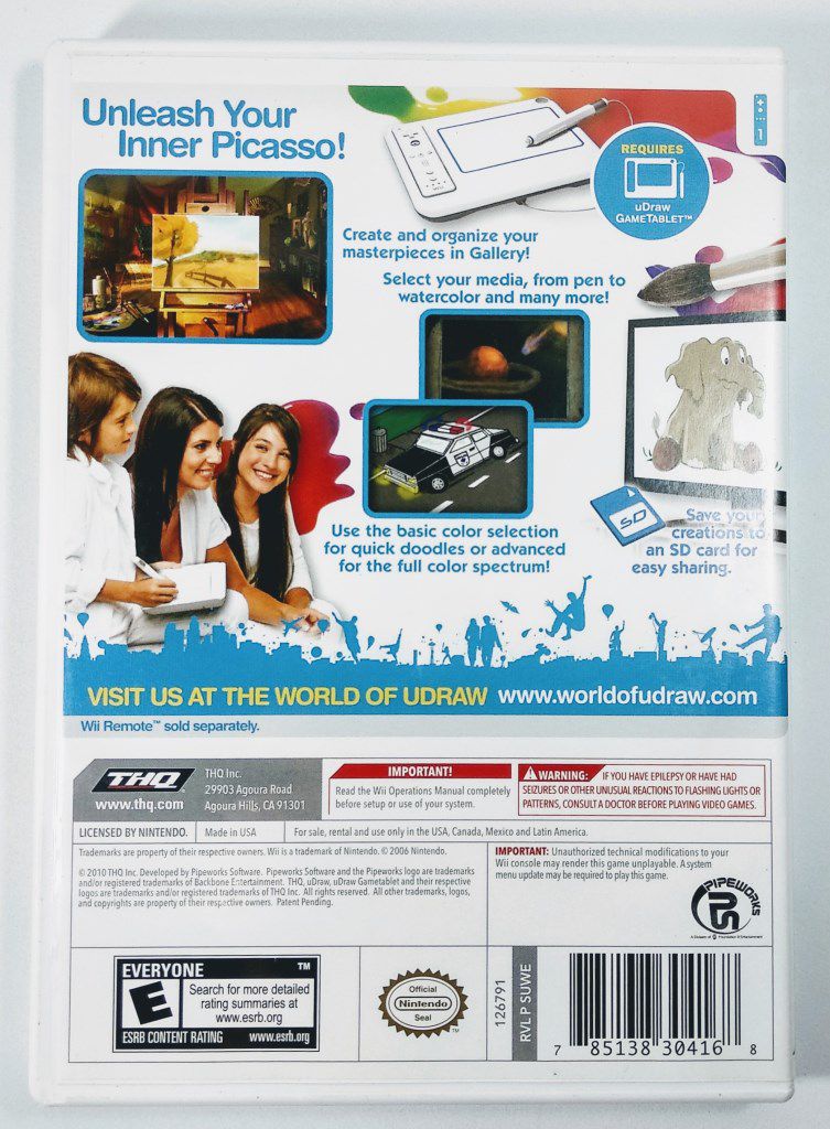 uDraw Studio Instant Artist Original - uDraw Wii - Sebo dos Games ...