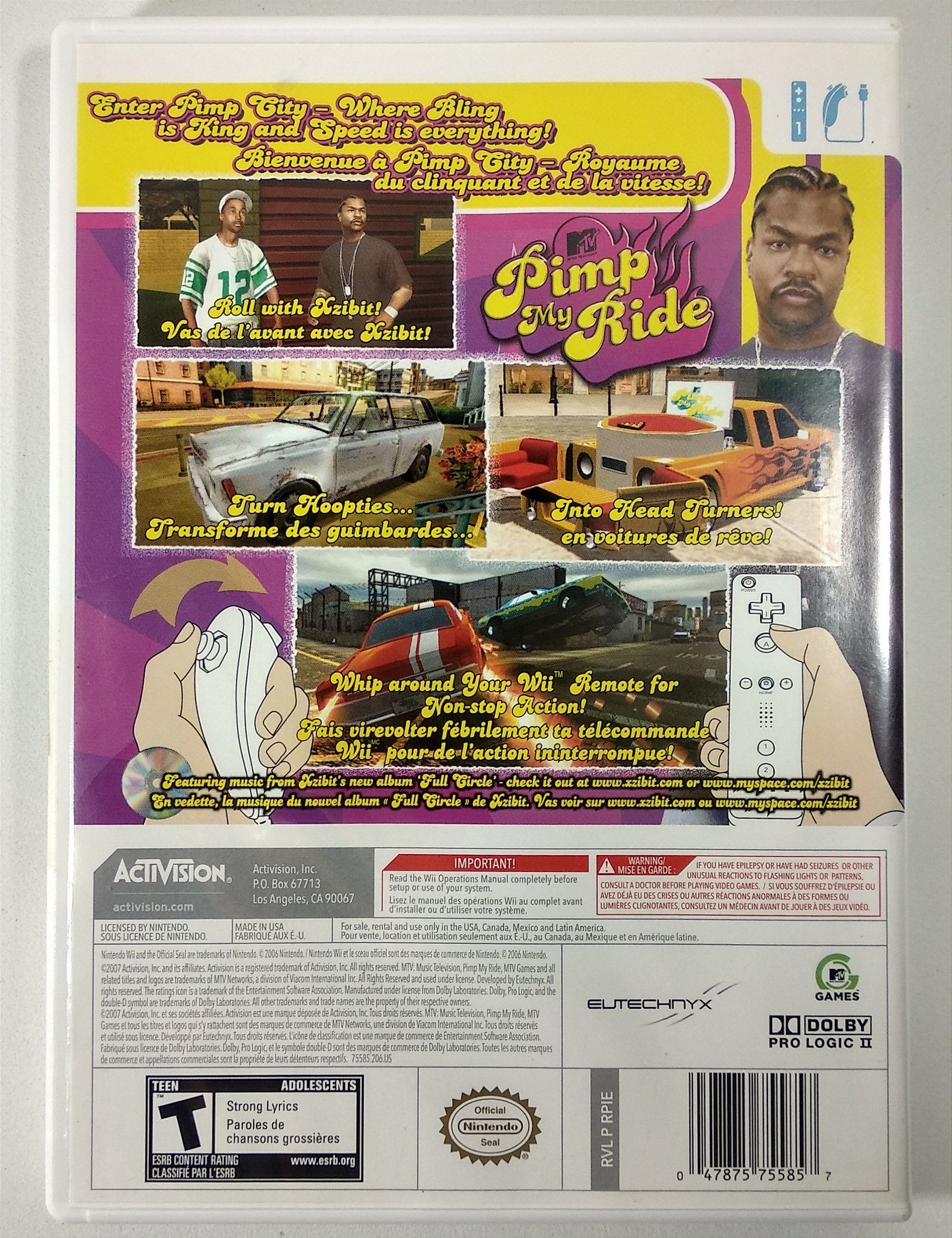 Pimp my Ride Original - Wii - Sebo dos Games - Games Antigos e Usados ...