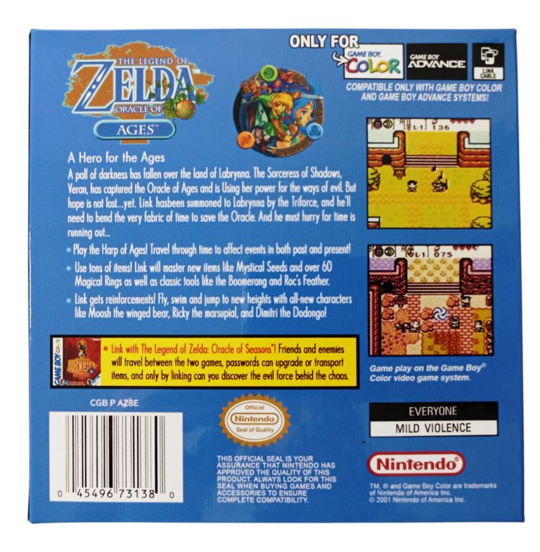 Jogo Zelda Oracle of Ages Gba Edition - GBA - Sebo dos Games - Games ...