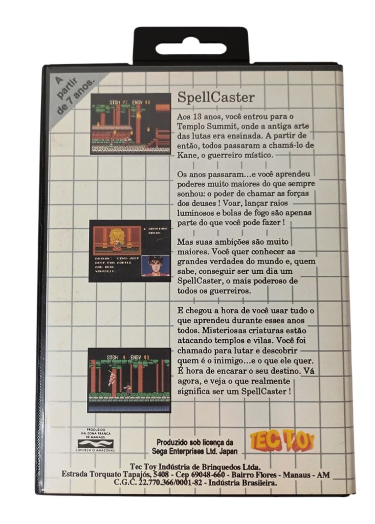 Jogo Spell Caster - Master System - Sebo dos Games - Games Antigos e ...