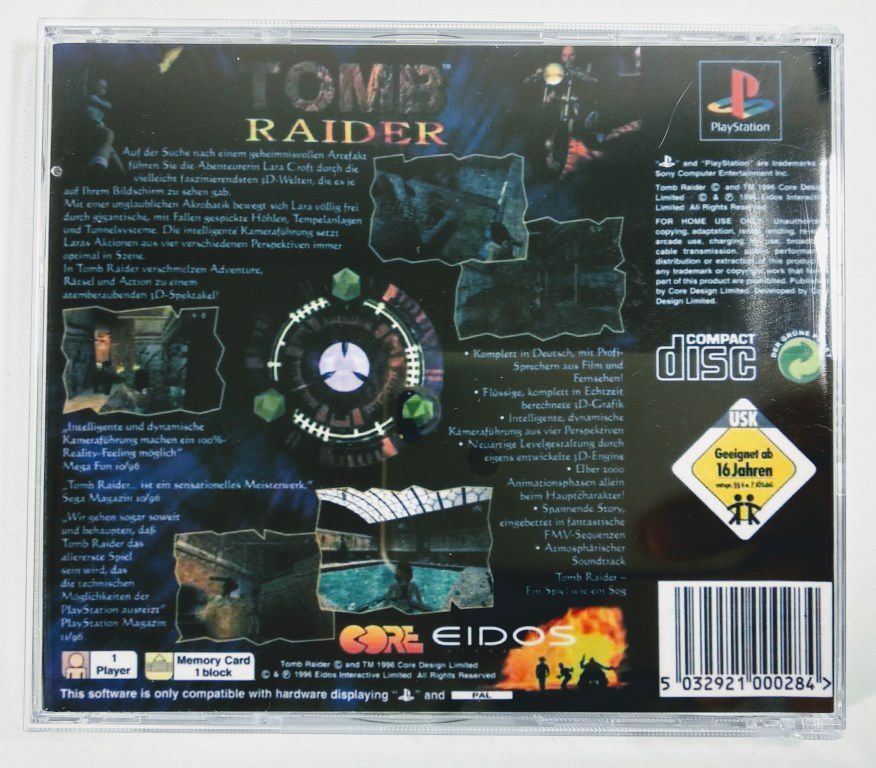 Tomb Raider [REPLICA] - PS1 ONE - Sebo dos Games - Games Antigos e ...