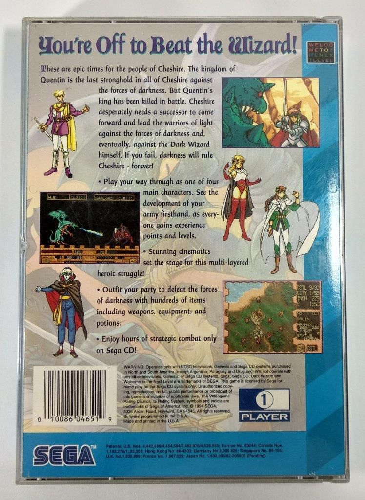 Dark Wizard Original - Sega CD - Sebo dos Games - Games Antigos e ...