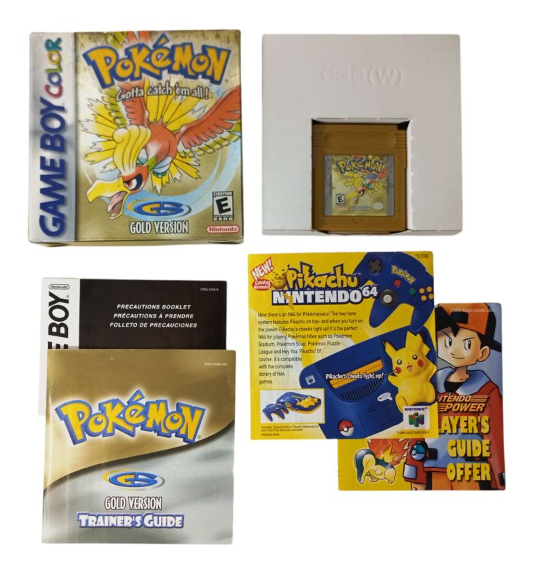 Pokémon Gold Original Completo GBC | Game Boy - Sebo dos Games - Games ...