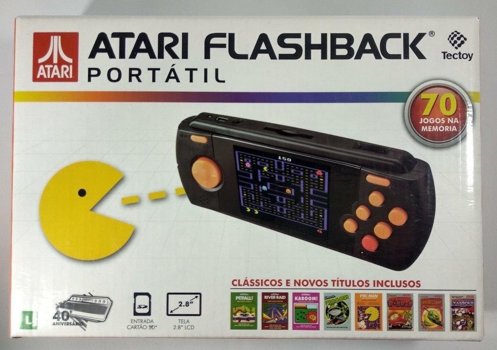 Atari Flashback portátil Tectoy + Cartão SD 1000 Jogos - Sebo dos Games ...
