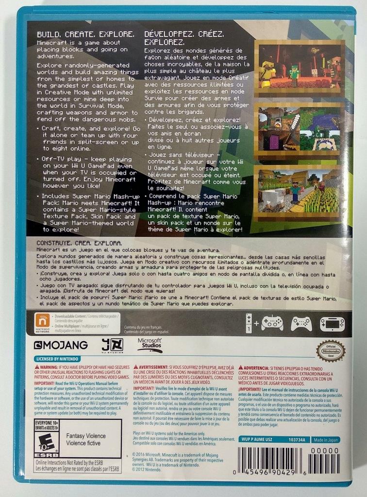 Minecraft Original - Wii U - Sebo dos Games - Games Antigos e Usados ...