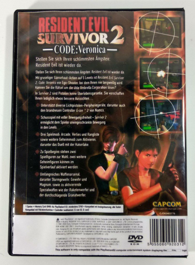 Resident Evil Survivor 2 [REPRO-PACTH] - PS2 - Sebo dos Games - Games ...