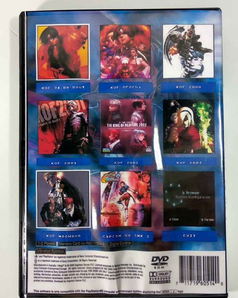 The King of Fighters 10 in 1 - PS2 - Sebo dos Games - Games Antigos e ...