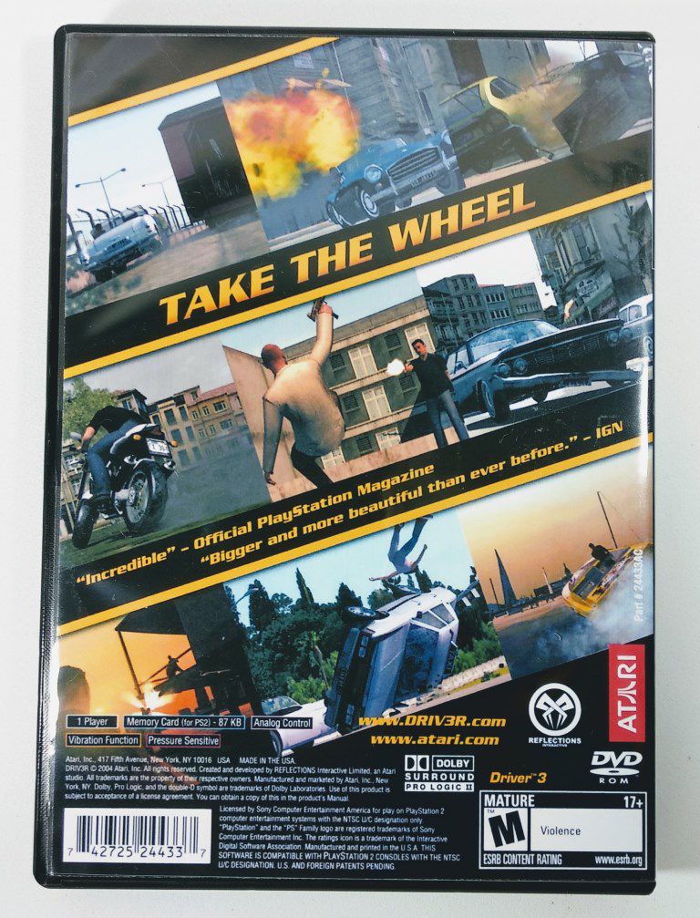 Driver 3 - PS2 - Sebo dos Games - Games Antigos e Usados dos Atari ao PS...