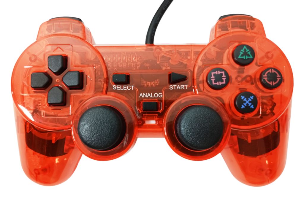 Controle transparente (Vermelho) - PS1 ONE/ PS2 - Sebo dos Games ...
