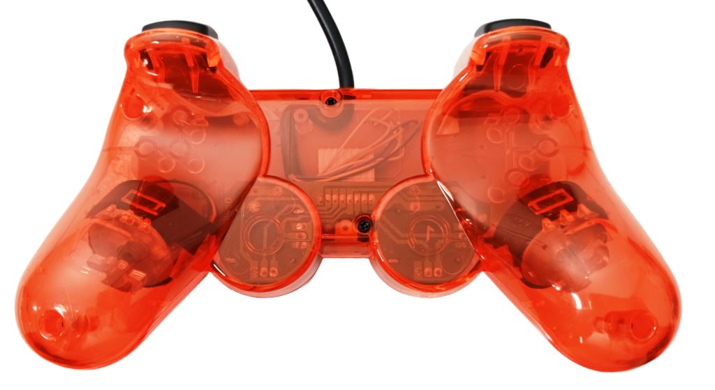 Controle transparente (Vermelho) - PS1 ONE/ PS2 - Sebo dos Games ...