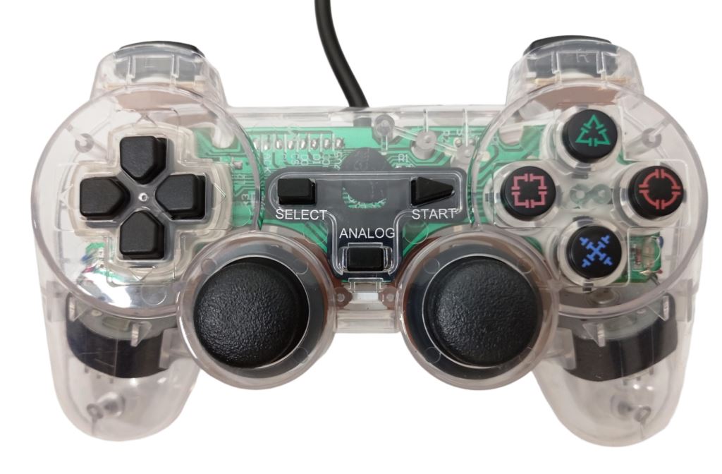 Controle transparente - PS1 ONE/ PS2 - Sebo dos Games - Games Antigos e ...