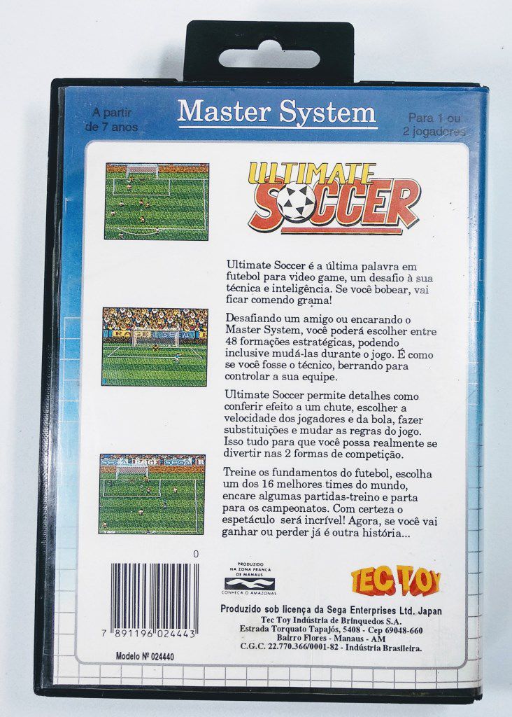 Ultimate Soccer - Master System - Sebo dos Games - Games Antigos e ...