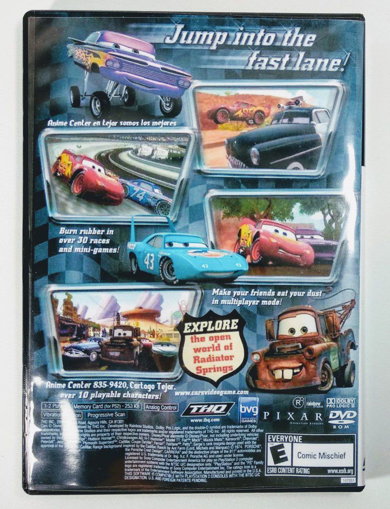 Cars - PS2 - Sebo dos Games - Games Antigos e Usados dos Atari ao PS...