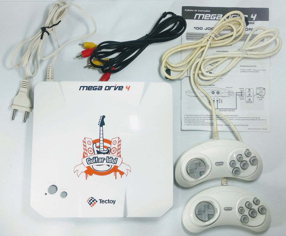 Console Mega Drive 4 Guitar Idol Tectoy (100 jogos) - Sebo dos Games ...