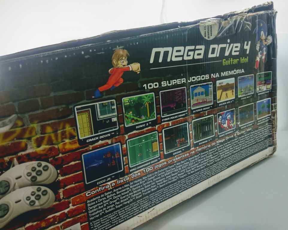 Console Mega Drive 4 Guitar Idol Tectoy (100 jogos) - Sebo dos Games ...