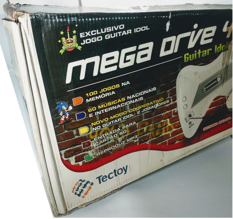 Console Mega Drive 4 Guitar Idol Tectoy (100 jogos) - Sebo dos Games ...