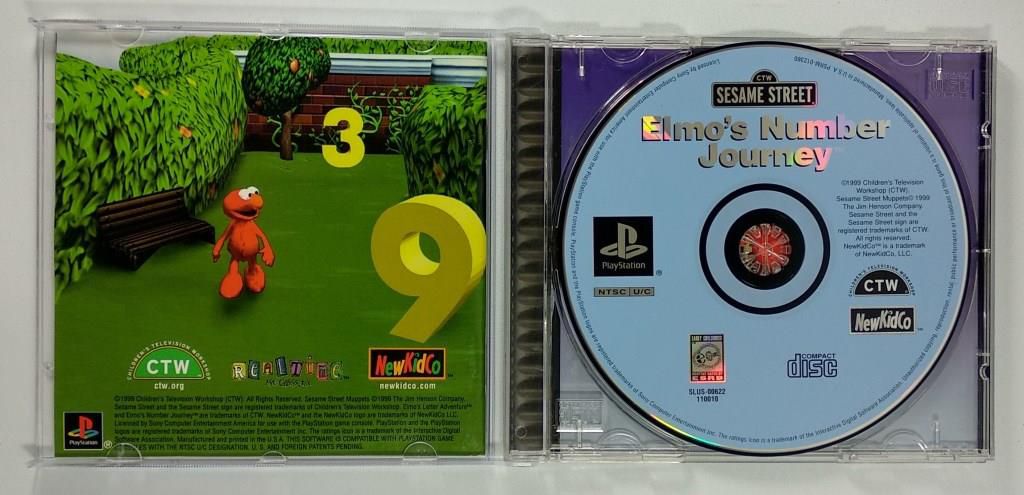 Jogo Sesame Street Elmos Number Journey Original - PS1 ONE - Sebo dos Games - Games Antigos e ...