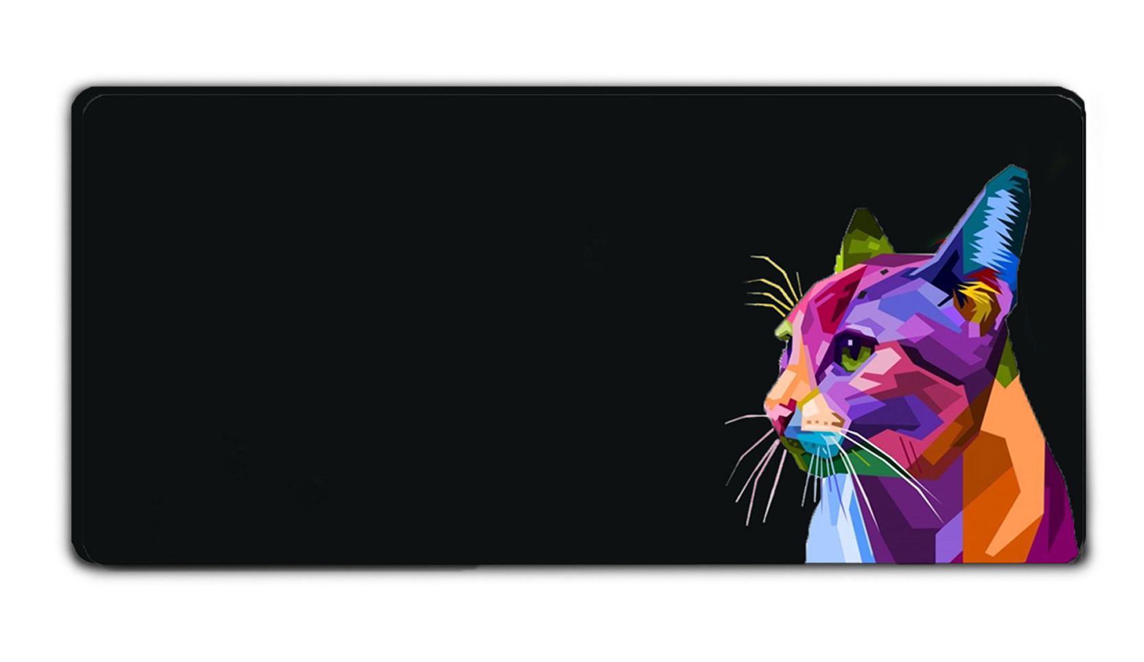Mouse Pad / Desk Pad Grande 30x70 Linha Pets - gato colorido - Atelier ...