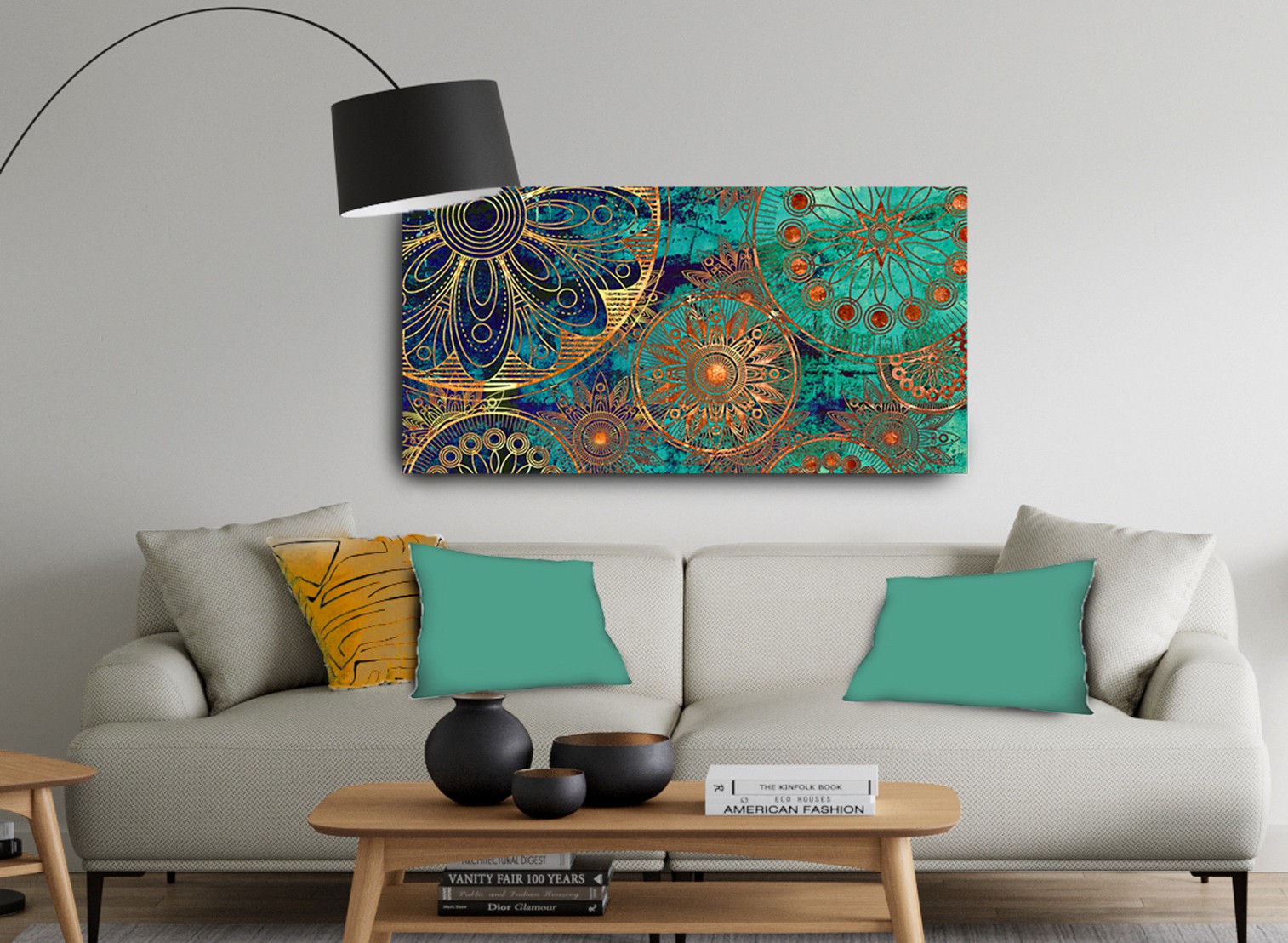 Quadro Mandala, Quadro Decorativo, Quadro para sala, quadro quarto ...