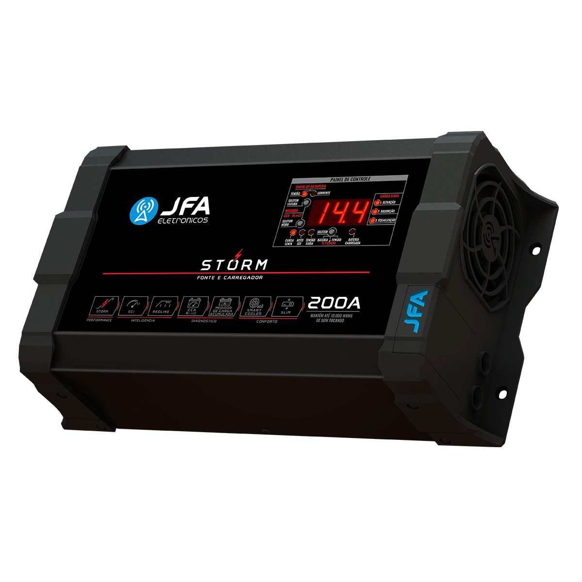 Fonte e Carregador JFA 200A Storm | Compre na G2 Distribuidora. - Distribuidora G2