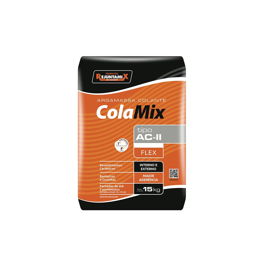 Argamassa Ac2 Colamix Cinza 15kg - Rejuntamix - Revestir Home Center ...
