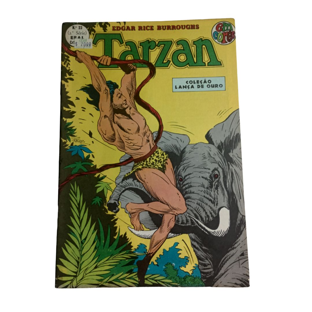 TARZAN em Cores nº 23 - 2ª série - Ed Ebal ano 1974 - heroishq-gibis