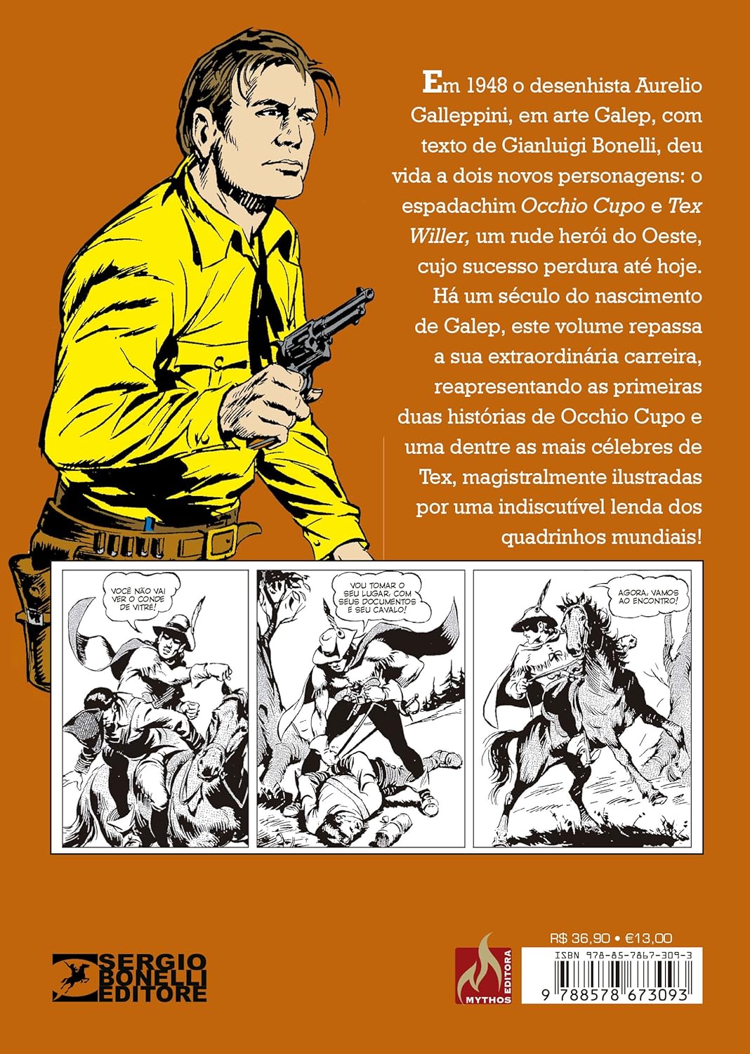 TEX APRESENTA 100 ANOS DE GALEP - MYTHOS EDITORA - heroishq-gibis