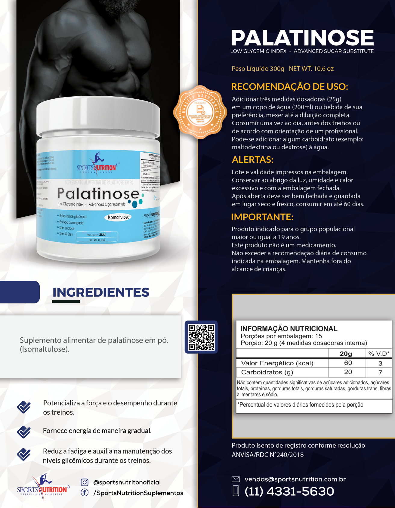 Palatinose 100% Pure: Para que serve? Como tomar? Saiba mais sobre ess ...