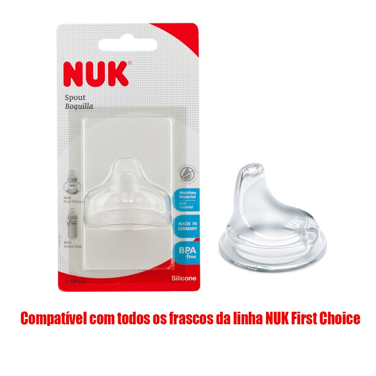 Bico de Silicone Para Copo De Treinamento First Choice - NUK - Medical ...