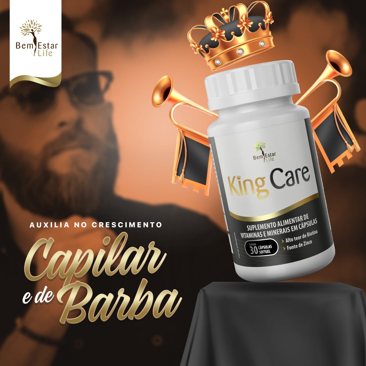 King Care 30 Cápsulas - Classe Bem Estar - Vitaminas e Suplementos ...