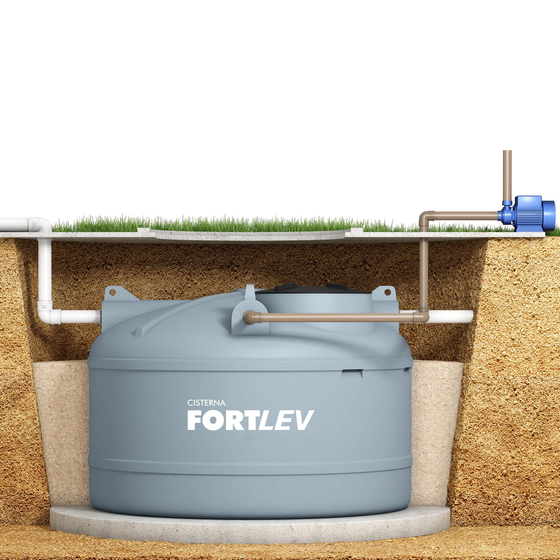 Cisterna Fortlev 3000L - Guemat | Ferramentas, Lar e Construção