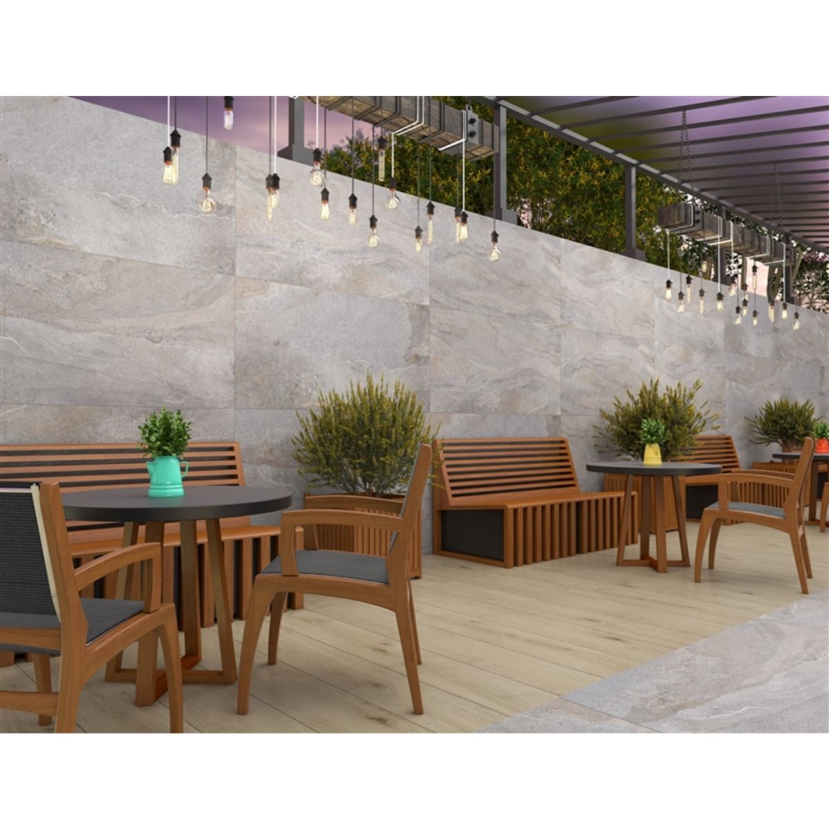 Porcelanato Vision Gray Acetinado 62x121 HAC120036 Helena | Guemat ...