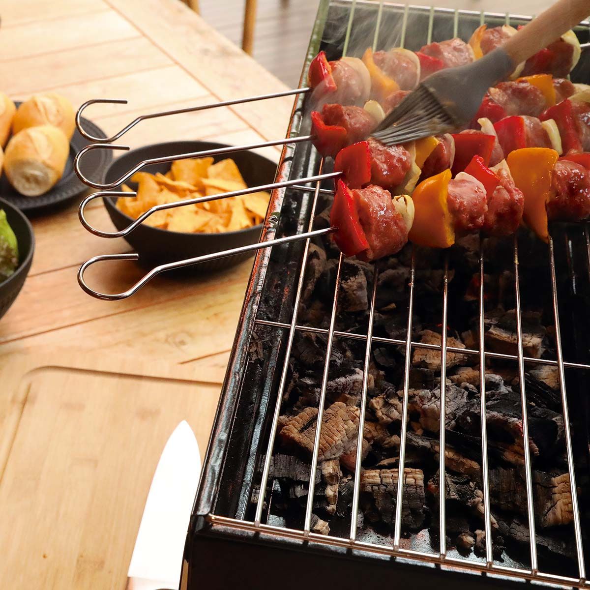 Kit Espeto Simples 37cm c/6 Espetos 3231 Mor | Guemat - Guemat ...