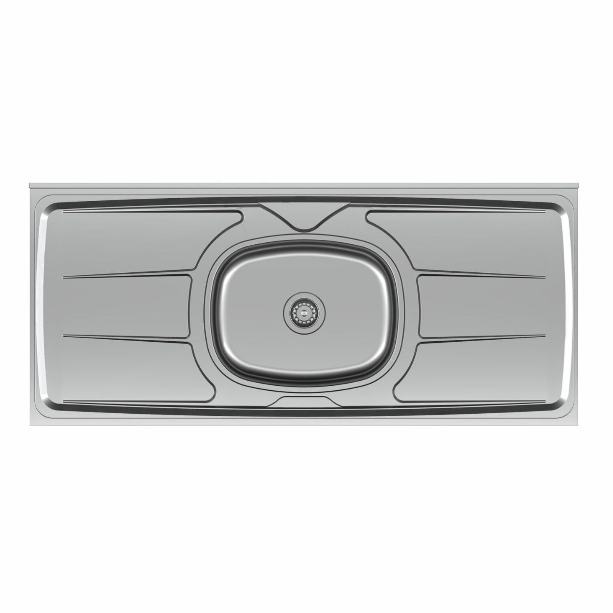 Pia de Inox 120cm com Base de Concreto Pia Plus 30 Ghelplus | Guemat ...