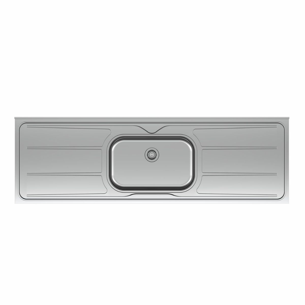 Pia de Inox 180cm com Base de Concreto Pia Plus 30 Ghelplus | Guemat ...