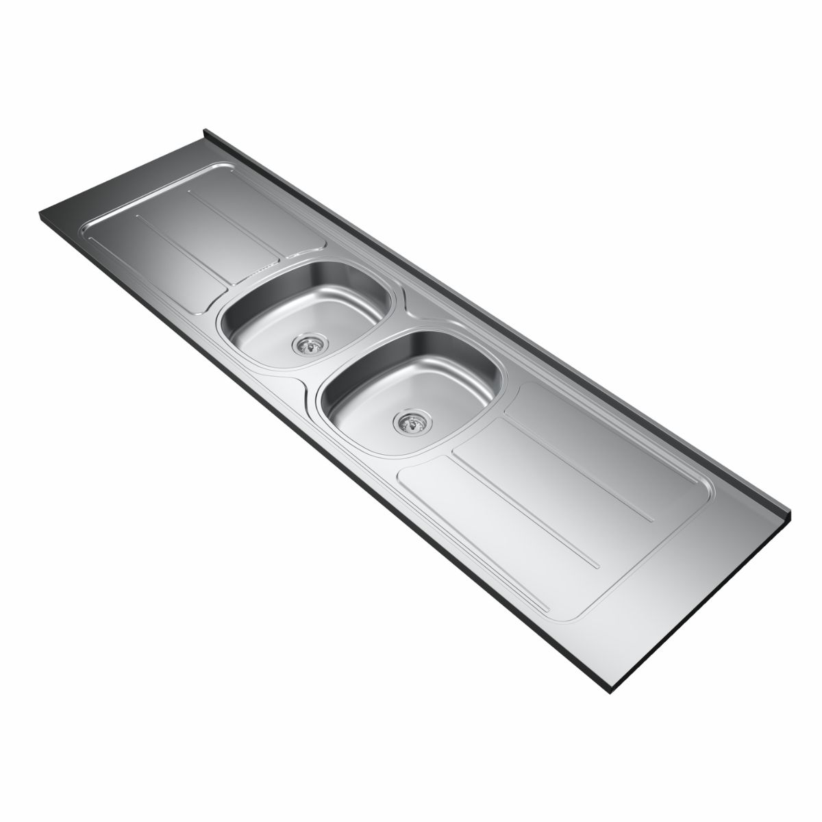 Pia de Inox 200cm com Cuba Dupla Pia Plus 30 Ghelplus | Guemat - Guemat ...