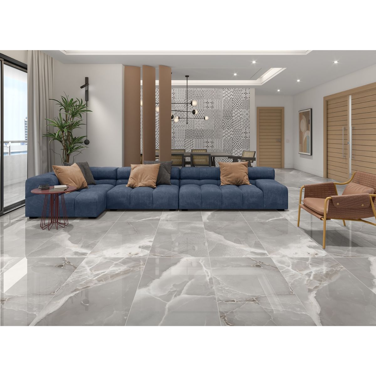 Porcelanato Onix Gray Polido 61x120 PR12168 Damme | Guemat - Guemat ...